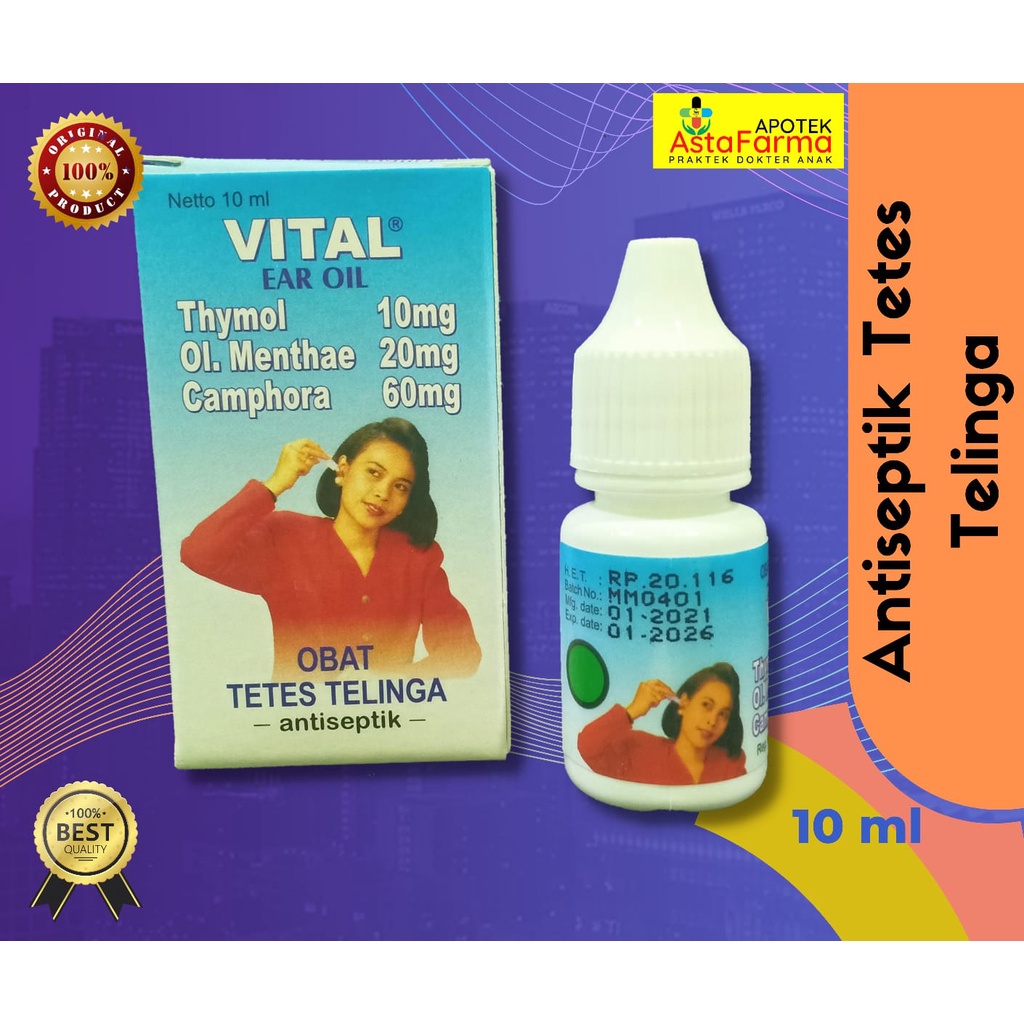 Jual Vital Ear Drops 10 ml Vital Ear Drops 10 ml | Shopee Indonesia