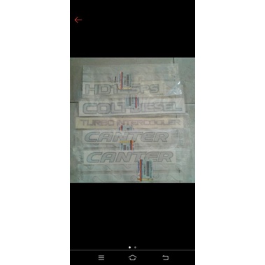 Jual Stiker canter HD125ps Canter original 1set sesuai foto asli ...