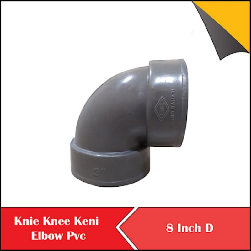 Jual Pipa Knee keni merk elbow pvc ukuran 8 inchi | Shopee Indonesia