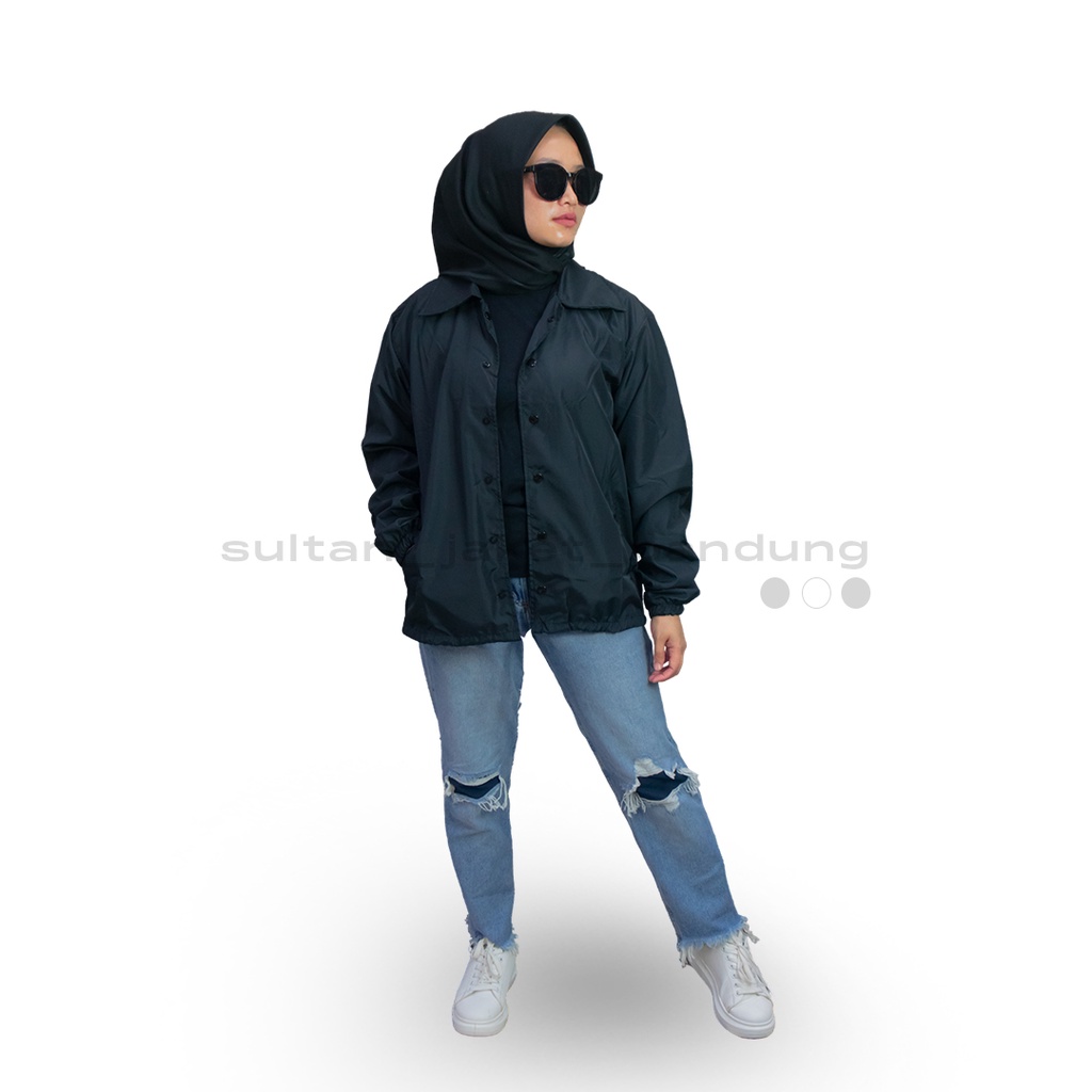 Jual JACKET Coach BASIC HITAM II Jaket Coach Polos II jaket ...