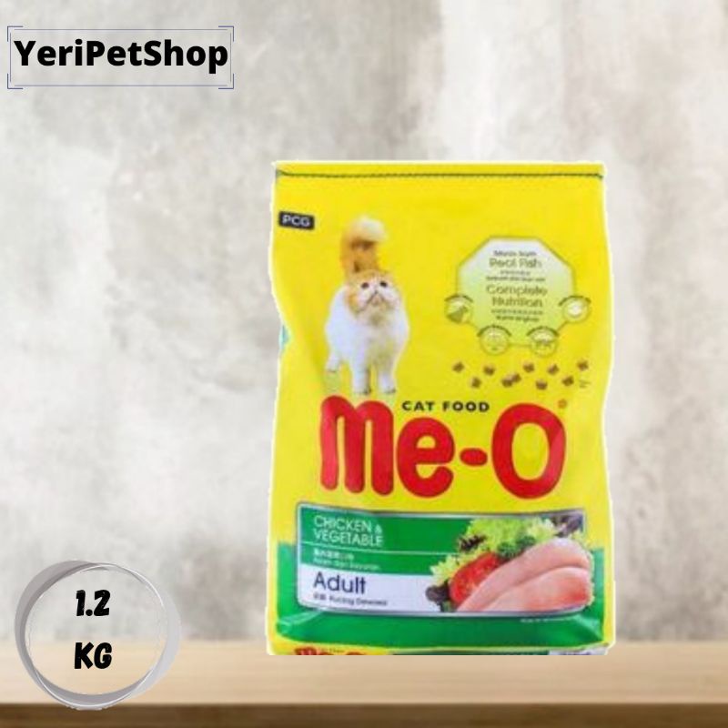 Jual Makanan Kucing Meo Rasa Chicken & Vegetables Kemasan 1.2 Kg ...