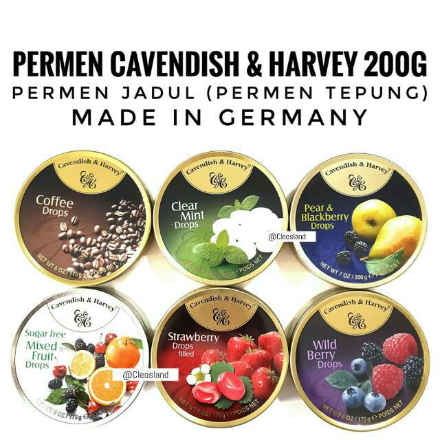 Jual Permen Cavendish & Harvey Candy Drops 200g | Shopee Indonesia