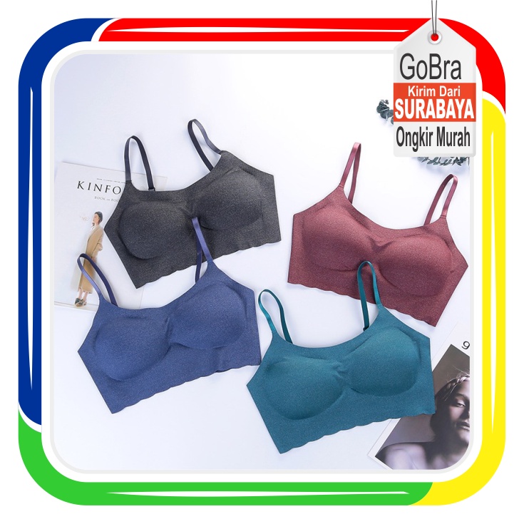 Jual Gobra ♕ PW081 Sport Bra Wanita Sexy Tipis Tidak Terikat,Tidak Nyeplak, Ringan Dan Nyaman ...