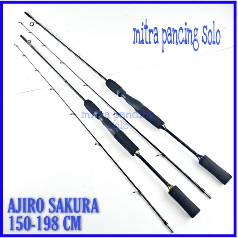 Jual Joran UL Ultralight fiber solid lentur ajiro sakura bless ukuran 150 165 180 198 drag 5 kg ...