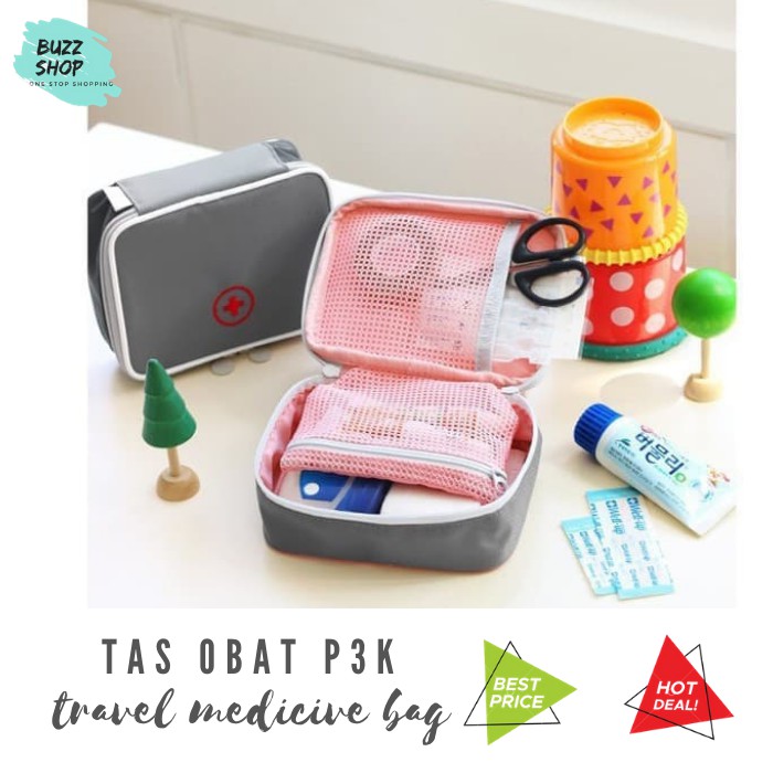 Jual Tas Tempat Obat P3K Medicine Bag Travel Traveling bisa buat ...