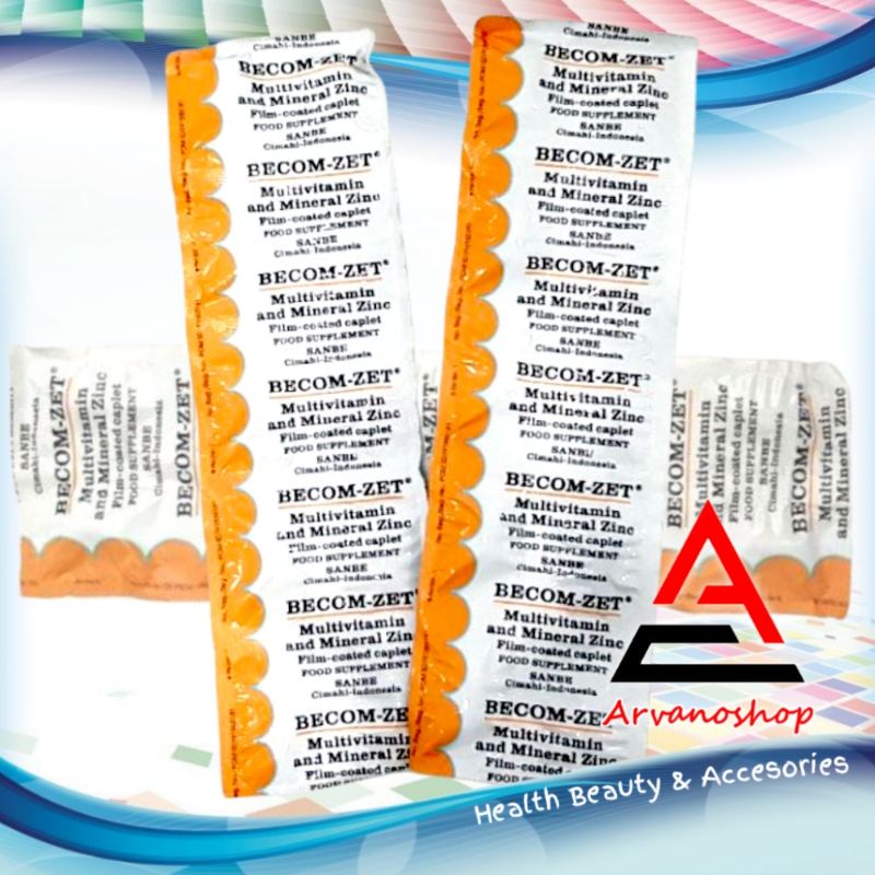 Jual BECOM-ZET MULTIVITAMIN 1 STRIP 10 KAPLET (ED 4/2027) | Shopee ...