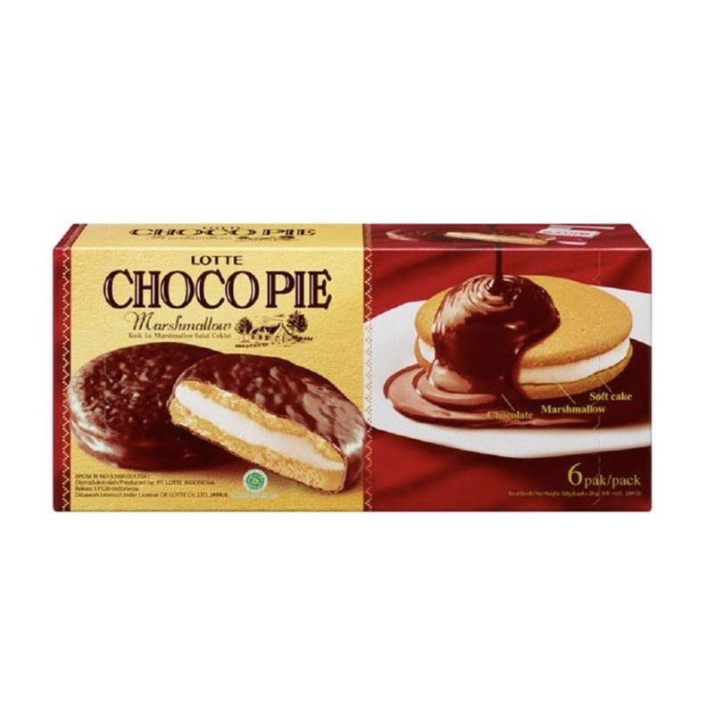 Jual Lotte Choco Pie Marshmallow/Cheese 6 pcs (1 box) | Shopee Indonesia