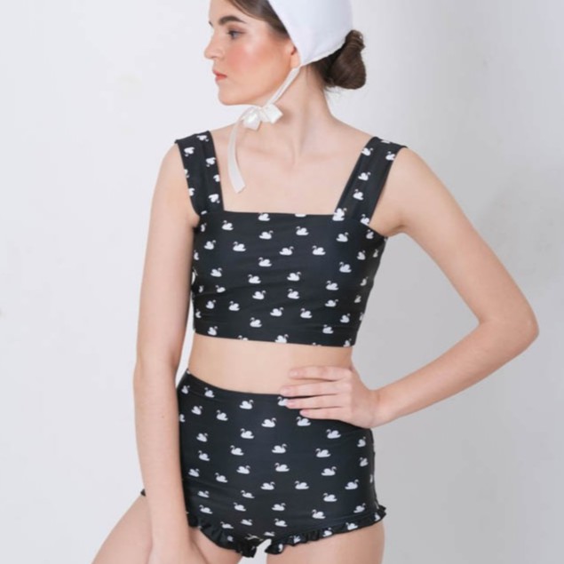 Jual Anne Kelly HAZEL SWAN Two Piece Vintage Swimsuit | Shopee Indonesia