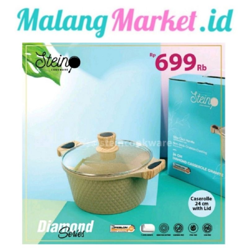Jual STEINCOOKWARE Diamond Casserole 24 STEIN COOKWARE Diamond ...
