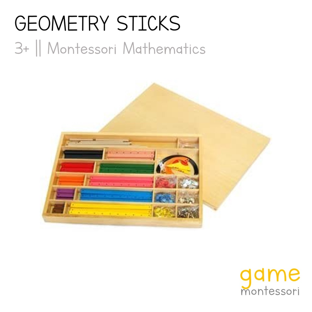 Jual Game Montessori Geometric Sticks | Shopee Indonesia