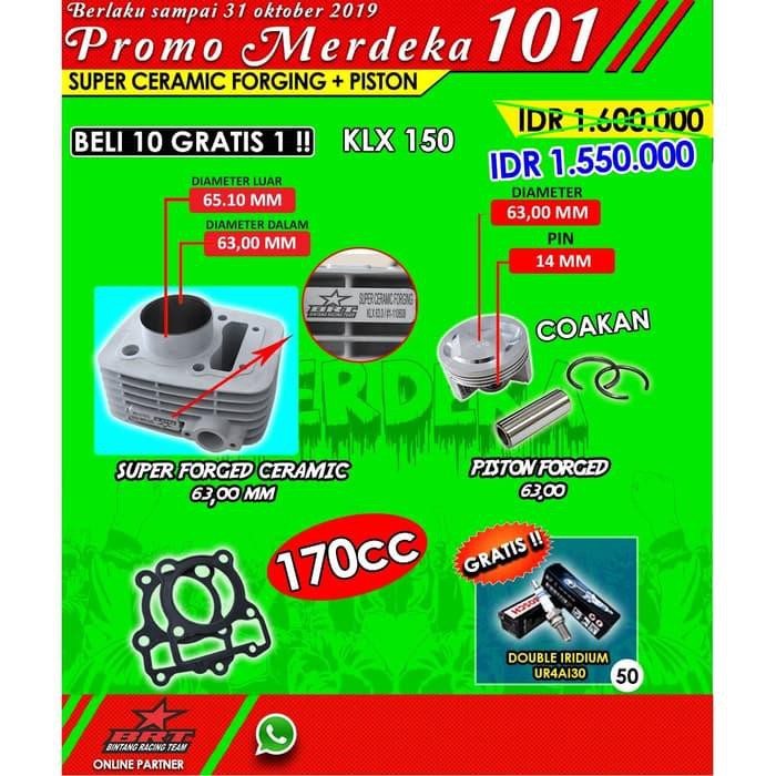 Jual PROMO BRT PROMO MERDEKA 101 CERAMIC PLUS PISTON ORIGINAL | Shopee Indonesia
