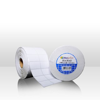 Jual Sticker Barcode Semicoated 33x19 mm 2 Line BLUEPRINT Stiker Label ...