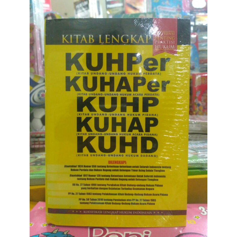 Jual Kitab Lengkap KUHPer KUHAPer KUHP KUHAP KUHD - Referensi Penting ...