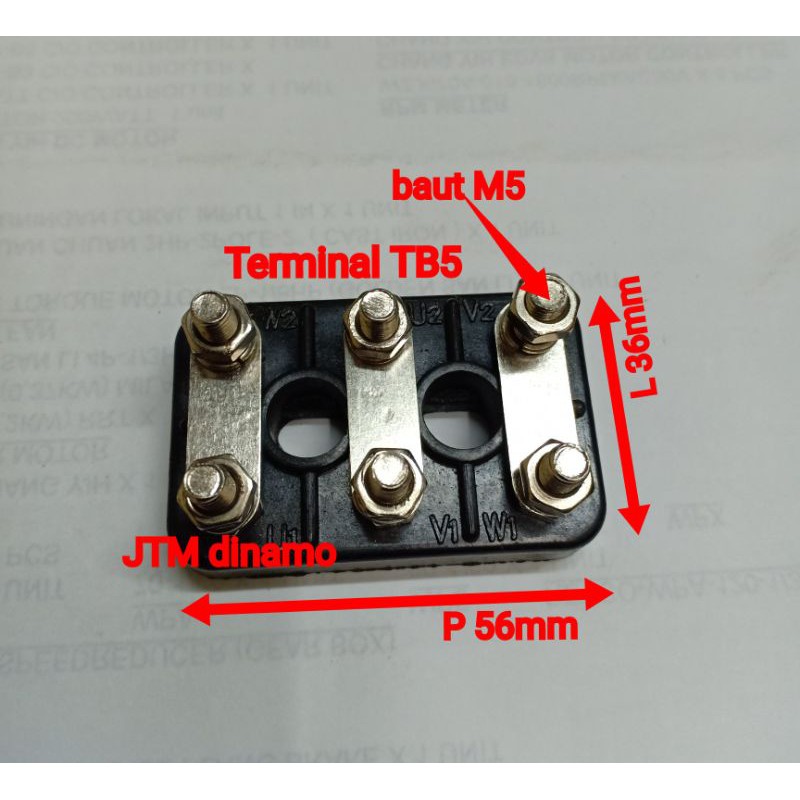 Jual TB5 Terminal electro motor-Terminal jumper-Terminal dinamo ...