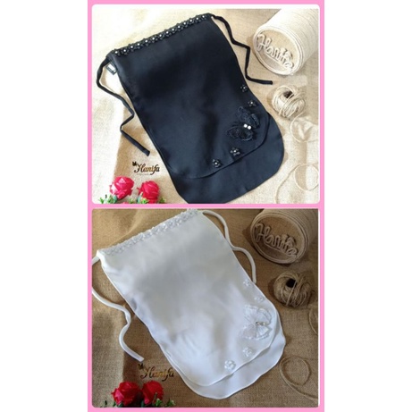 Jual Cadar Lepas 2 Layer Tali Motif Kupu/Cadar Wedding Bunga/Tutup ...
