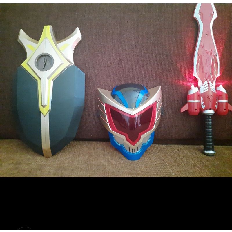 Jual Mainan pedang tameng topeng superhero Bima x satu set | Shopee ...