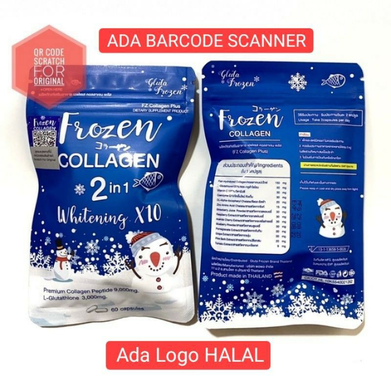 Jual (BALI) Frozen Collagen Barcode Original- Frozen Detox Original by ...