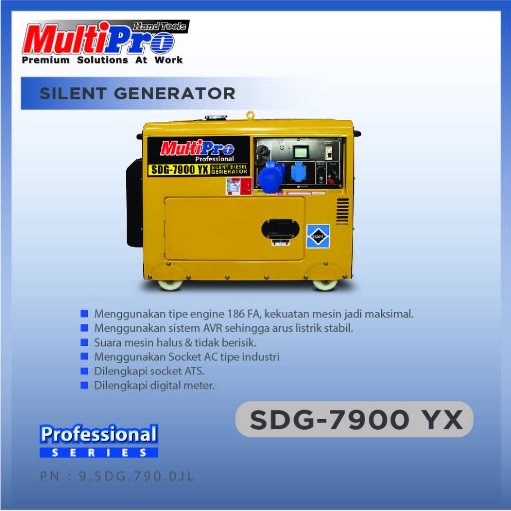 Jual MULTIPRO - Silent diesel generator/Pembangkit listrik solar SDG ...