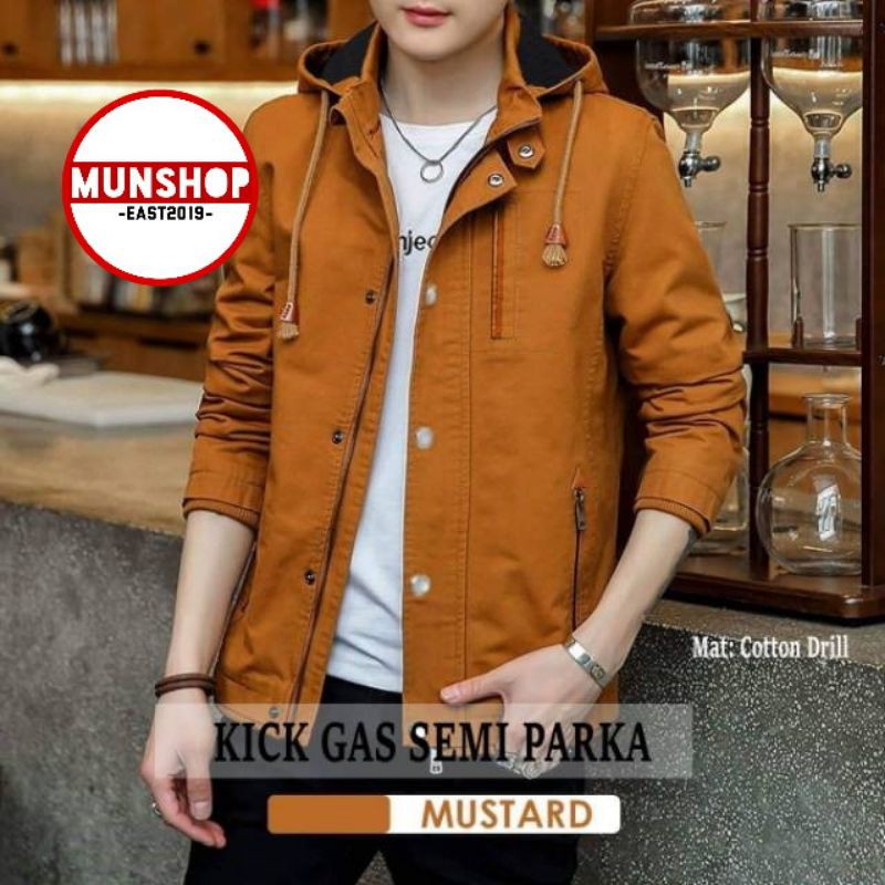 Jual Jaket kick gass semi parka / Jaket semi parka original | Shopee ...