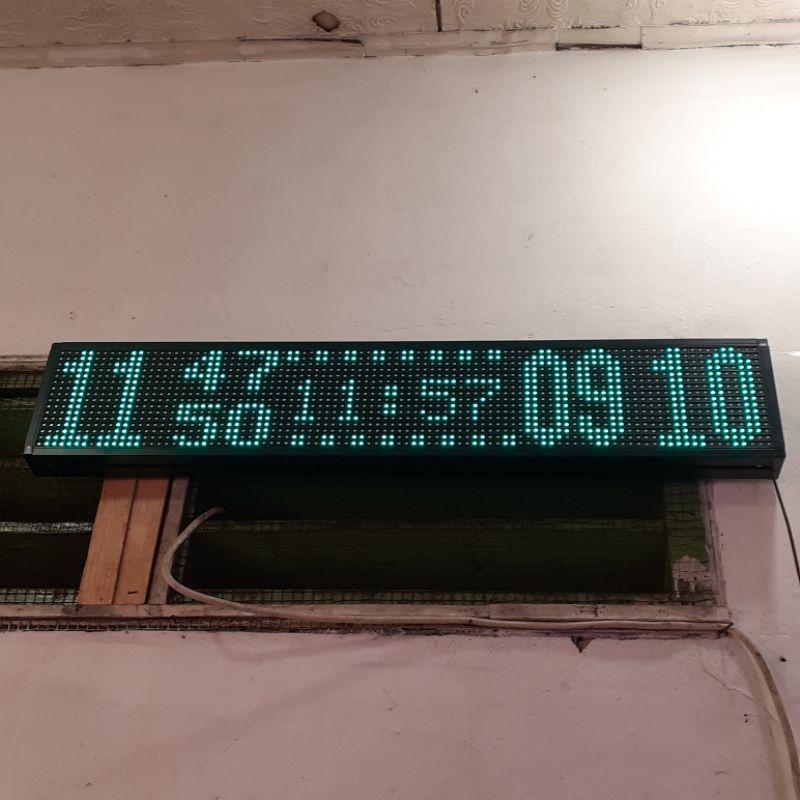 Jual Jam Masjid Running Text warna Hijau 1m | Shopee Indonesia