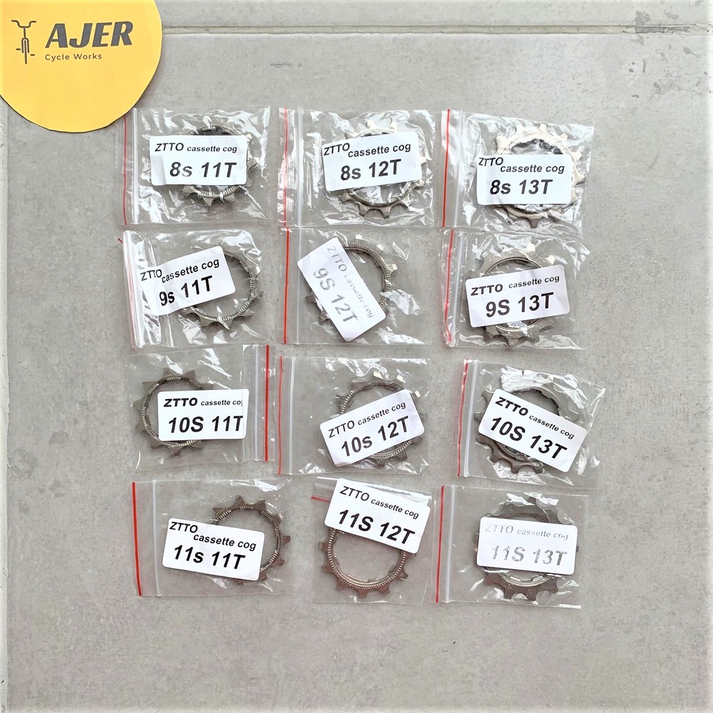 Jual Gear Gir sprocket Cog sepeda 11t 12t 13t utk 8 9 10 11 speed ...