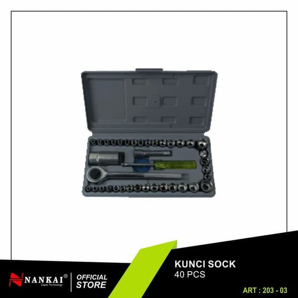 Jual Jual KUNCI SOCKET SET 40 PCS NANKAI Limited | Shopee Indonesia