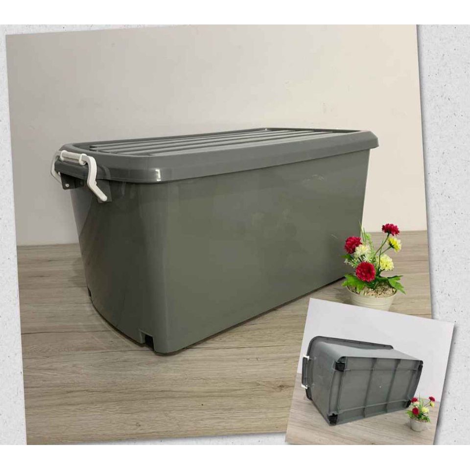 Jual BOX CONTAINER 90Ltr / ABUABU | Shopee Indonesia