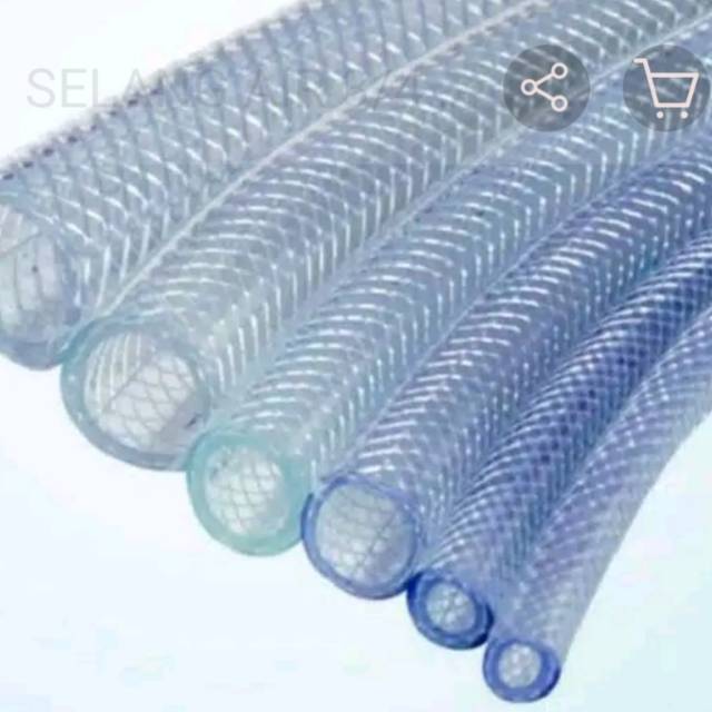 Jual (BT) 1/2" SELANG AIR SERAT BENANG 1/2" /SELANG PVC BENANG/SELANG ...