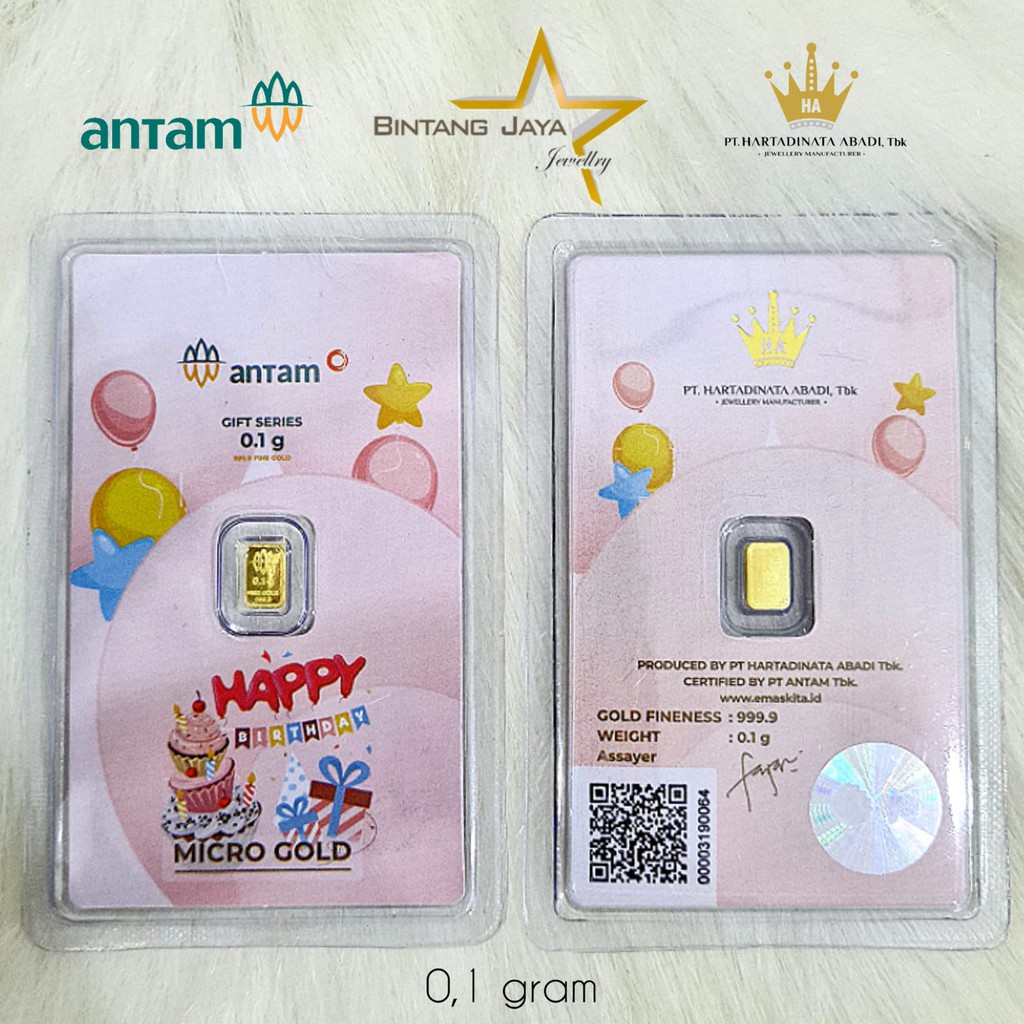 Jual EMAS LOGAM MULIA MICROGOLD ANTAM HARTADINATA MINIGOLD 9999 EMAS ...