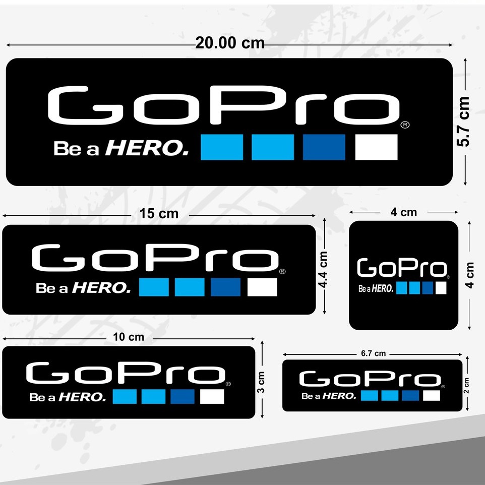 Jual STIKER PAKET STICKER LOGO GOPRO UNTUK LAPTOP HELM MOTOR DLL AGV ...