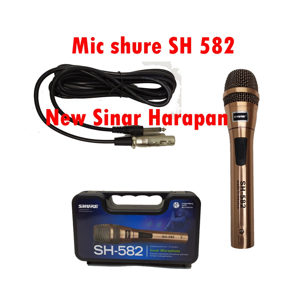 Jual Mikrofon kabel Shure SH 582 /Mic Shure SH 582/ | Shopee Indonesia