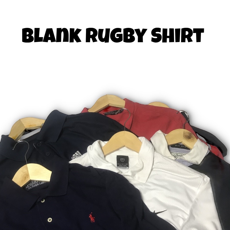 Jual BLANK RUGBY SHIRT (POLO LENGAN PANJANG) PRELOVED / THRIFT ORIGINAL ...