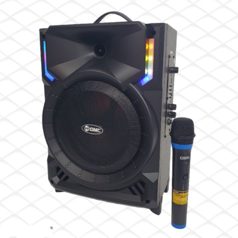 Jual Speaker Portable 8 Inch GMC 897H Bluetooth Karaoke Xbass Mic ...