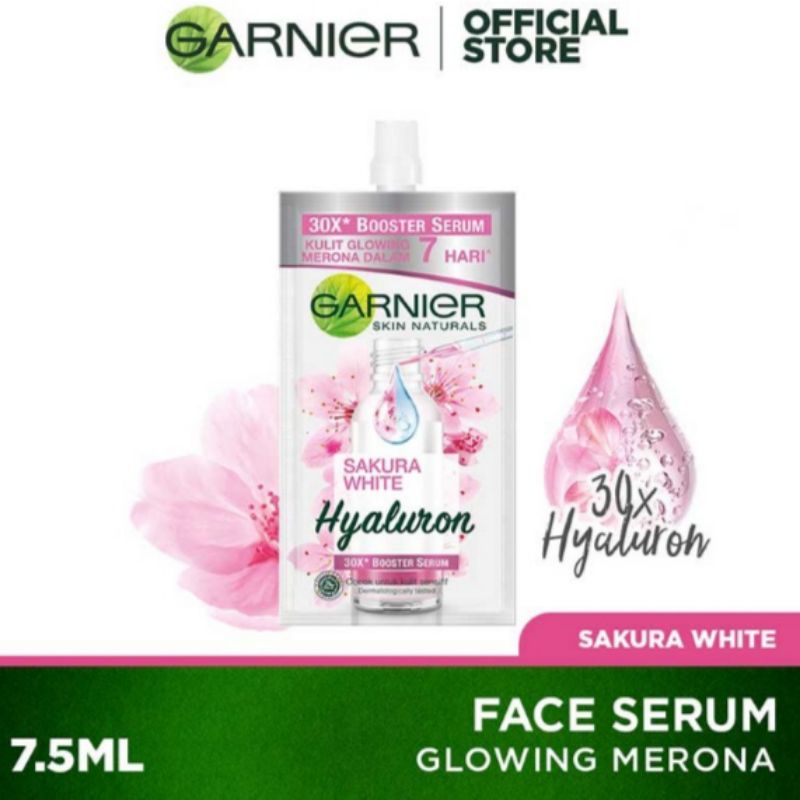 Jual Garnier Sakura Serum Sachet 7.5ml | Shopee Indonesia