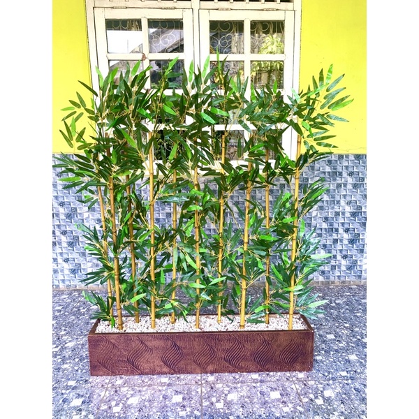 Jual Bambu Partisi Artificial 120cm- Bambu Partisi Kayu - Bambu Partisi ...