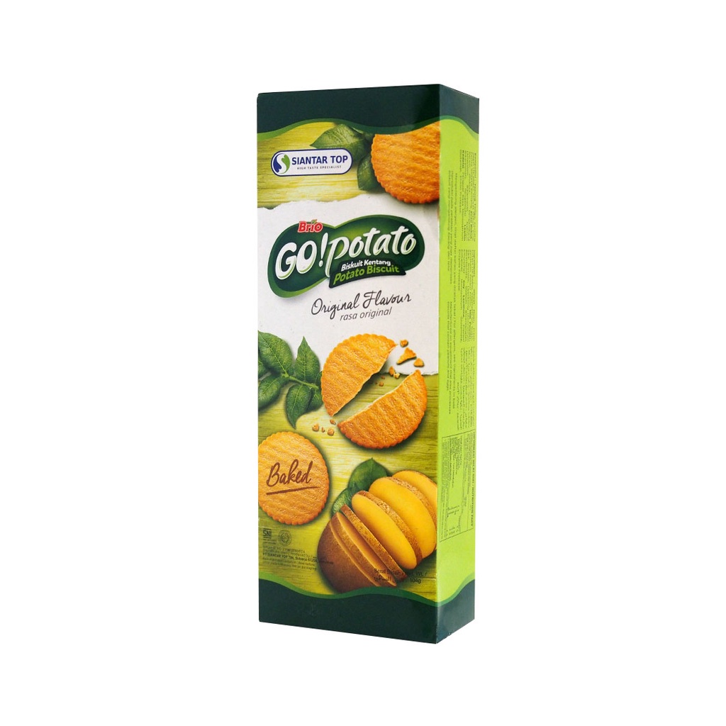 Jual Brio Go Potato Biskuit Kentang Rasa Original 104 gram | Shopee ...