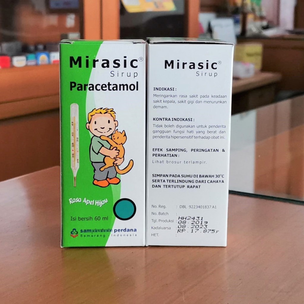 Jual Mirasic Syrup 60 ml Demam Panas Sakit Kepala Nyeri Anak | Shopee ...
