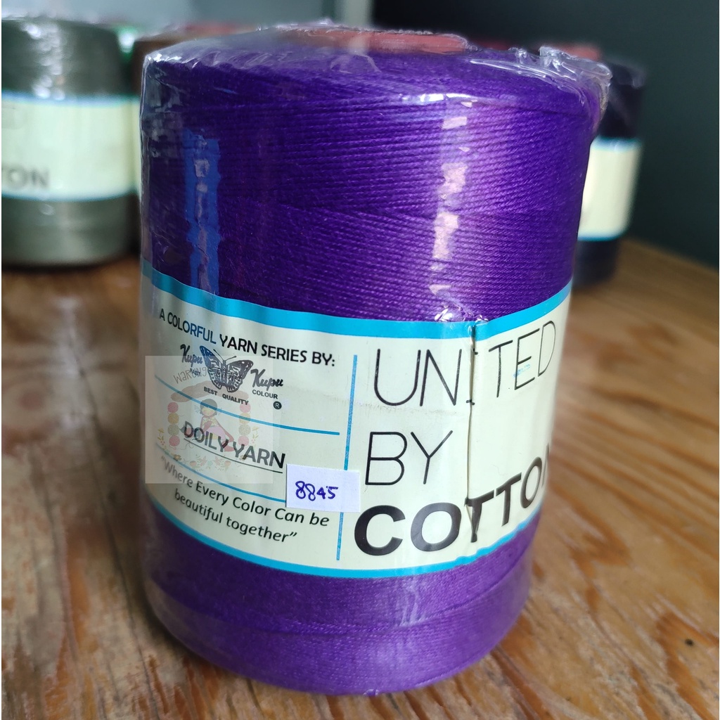 Jual Benang Rajut Jala PE - Doily Yarn 300 gr United | Shopee Indonesia