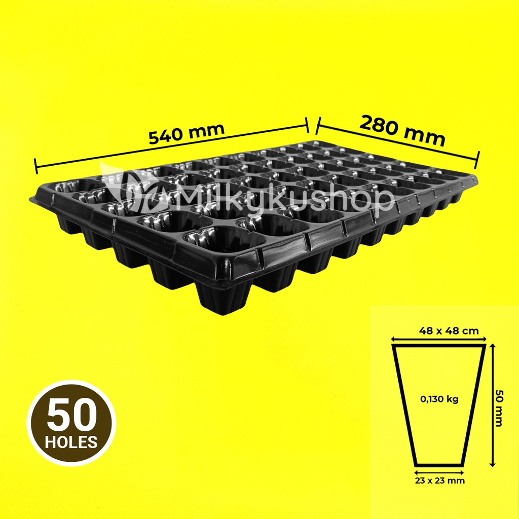 Jual TRAY SEMAI 50 LUBANG BENIH BIBIT SEEDLING TRAY | Shopee Indonesia