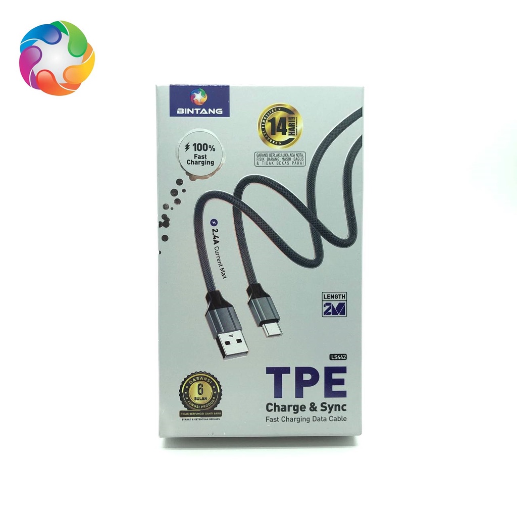 Jual KABEL DATA BT LS-442 2M TYPE-C | Shopee Indonesia