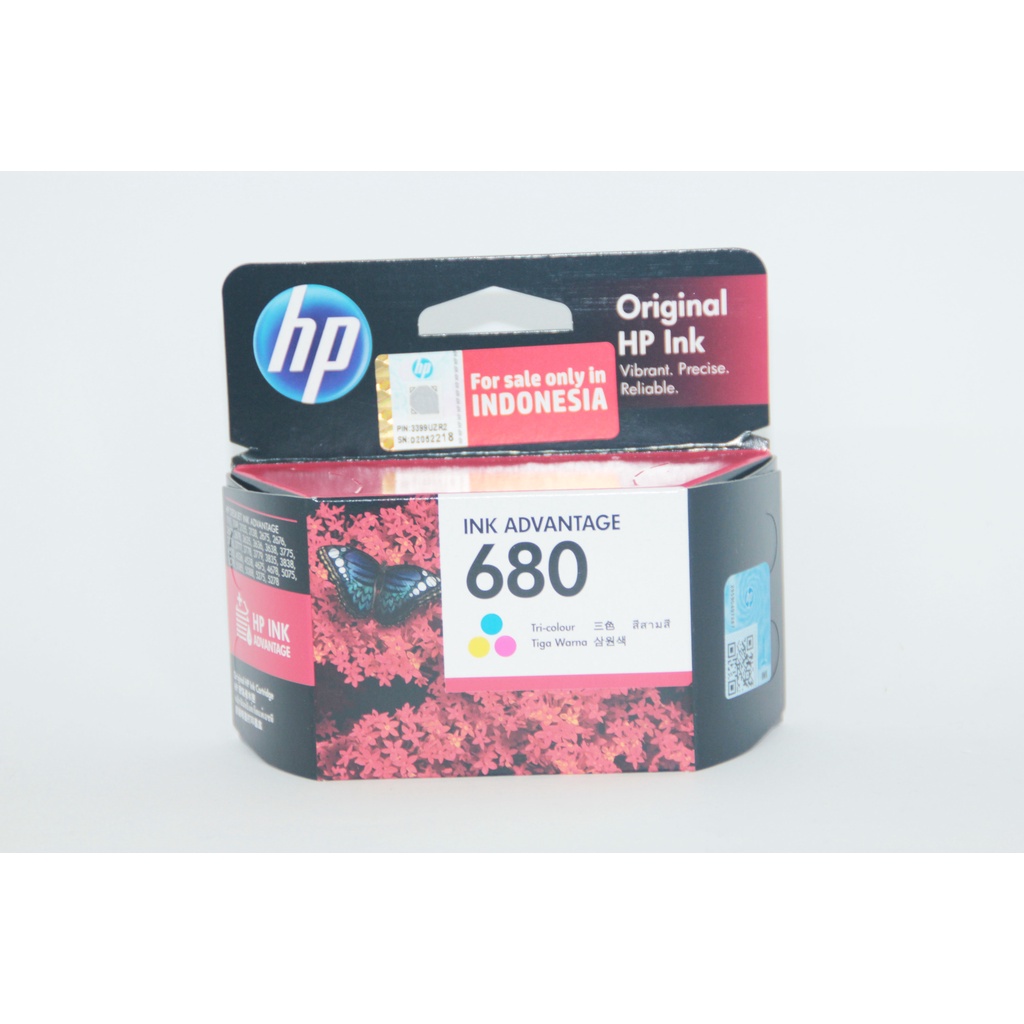 Jual Ink Cartridge Printer HP 680 Colour Ink Advantage ( Original HP ...