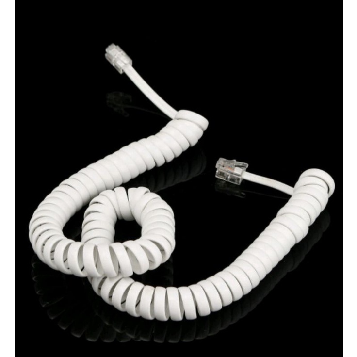 Jual KABEL SPIRAL TELEPON TELPON 1METER | Shopee Indonesia
