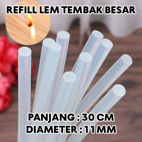 Jual Isi Lem Tembak Refill Glue Gun / Lem Bakar Kecil Ukuran 7 mm x 30 ...