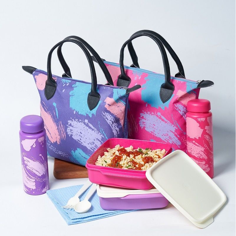 Jual TAS BEKAL MAKAN / KOTAK MAKAN BESERTA TAS / LUNCH BOX SET LENGKAP | Shopee Indonesia