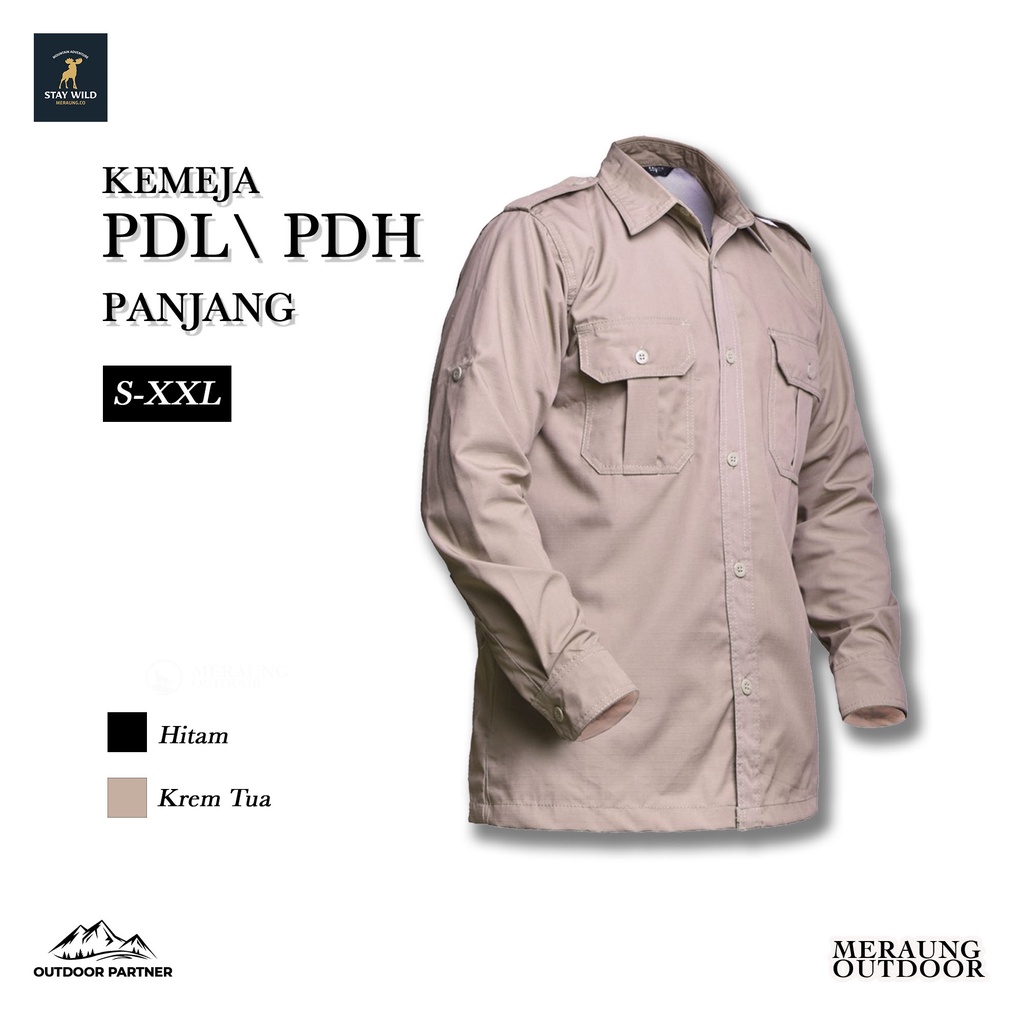 Jual Meraung - Kemeja PDL Panjang Bahan Ripstok Premium Size S-XXL ...