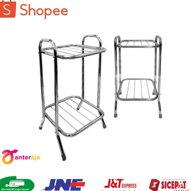 Jual murah rak dispenser / rak galon / tempat dispenser besi susun 2 ...