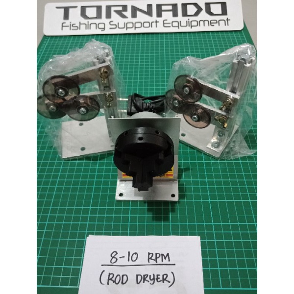 Jual Rod dryer 8-10 RPM dengan 2 penyangga roda3 bearing dan Chuck 3D ...