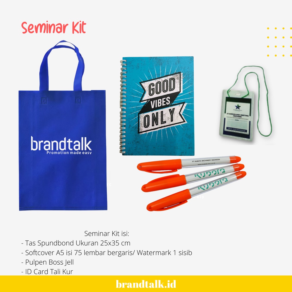 Jual Seminarkit custom / Paket Seminar Kit / Souvenir seminarkit custom ...