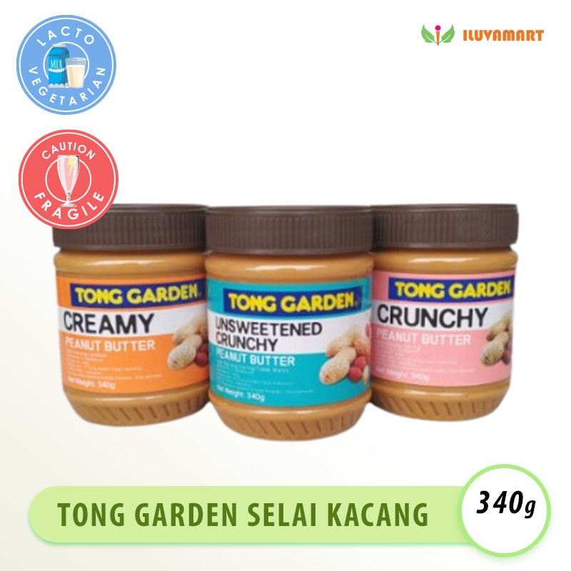 Jual Tong Garden Peanut Butter 340gr Selai Kacang isi Roti Aneka Varian ...