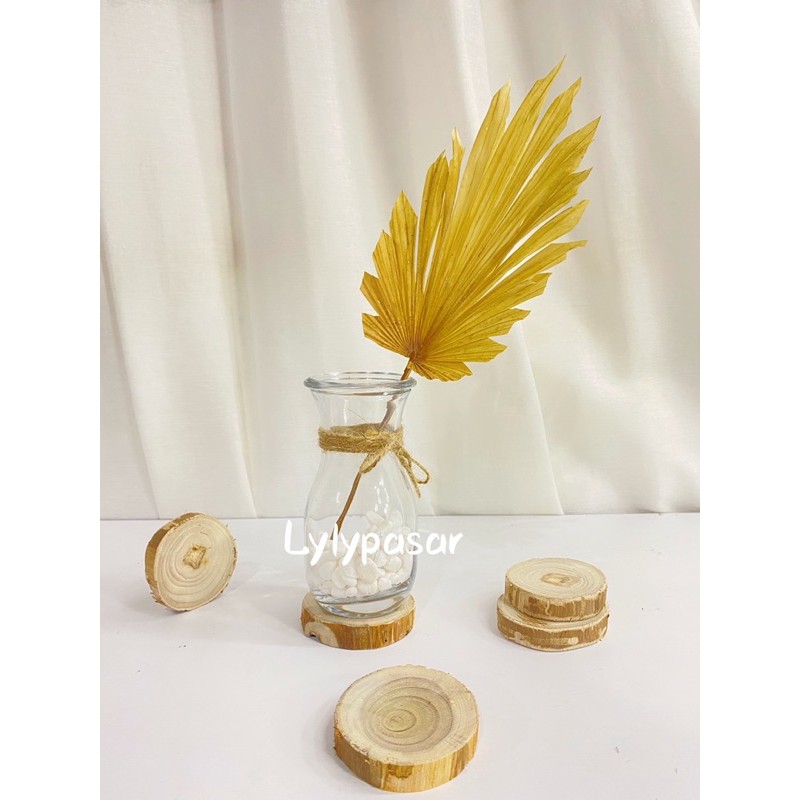 Jual Dekorasi Wooden Coaster / Wood Slice / Potongan Kayu Decor / Alas ...